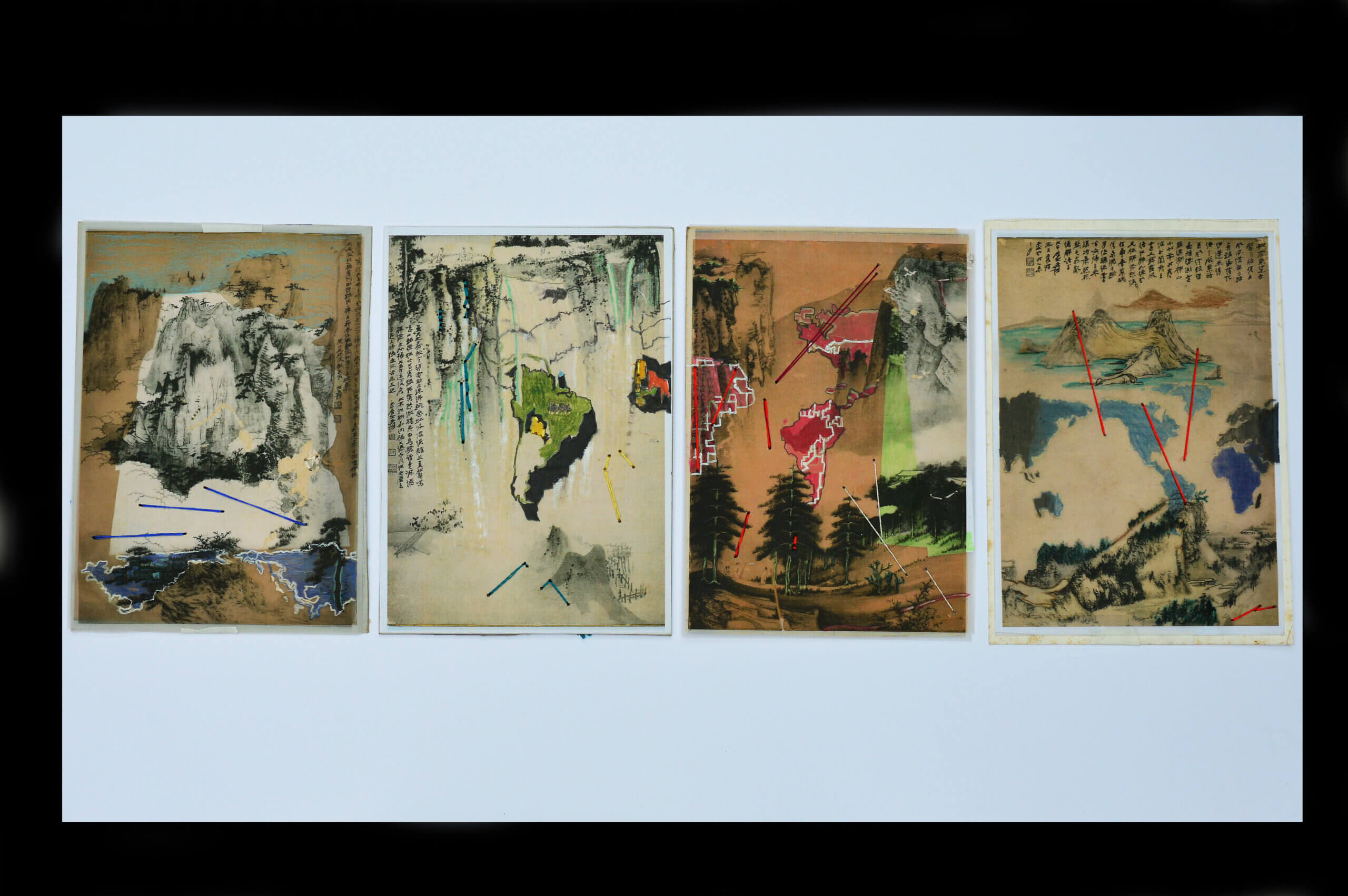 The Route of the Silkworm II Geological Adversity drawing series, 2017 ...